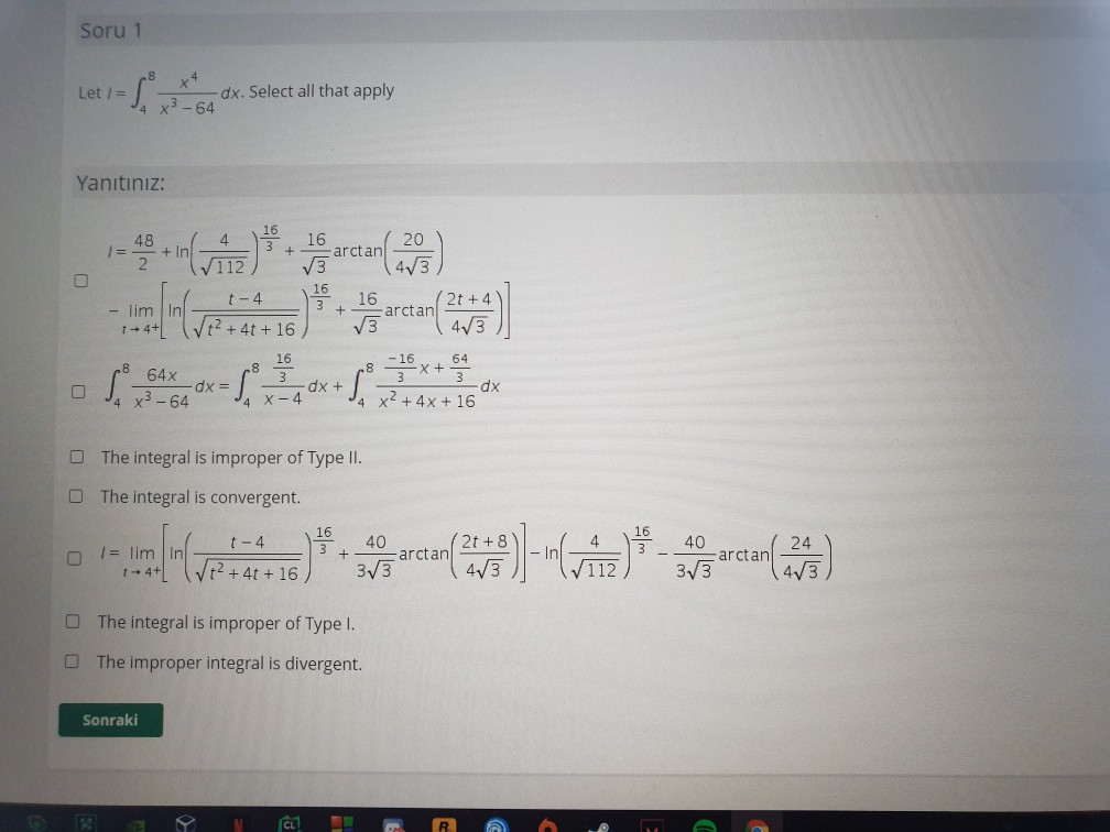Solved Let I equals integral subscript 4 superscript 8 | Chegg.com Solved Let I equals integral subscript 4 superscript 8 | Chegg.com