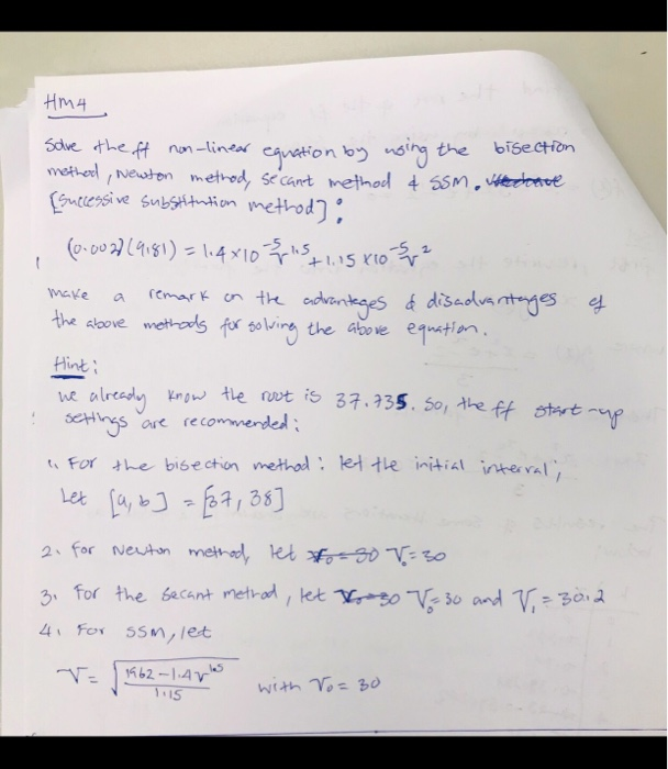 Solved Please Help Solve The Equation Using The Successive