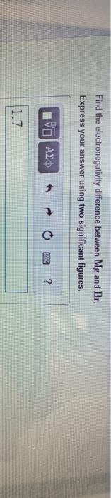 Solved Use the figure to find the electronegativity | Chegg.com