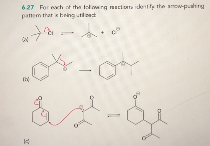 Solved 6.27 For each of the following reactions identify the | Chegg.com