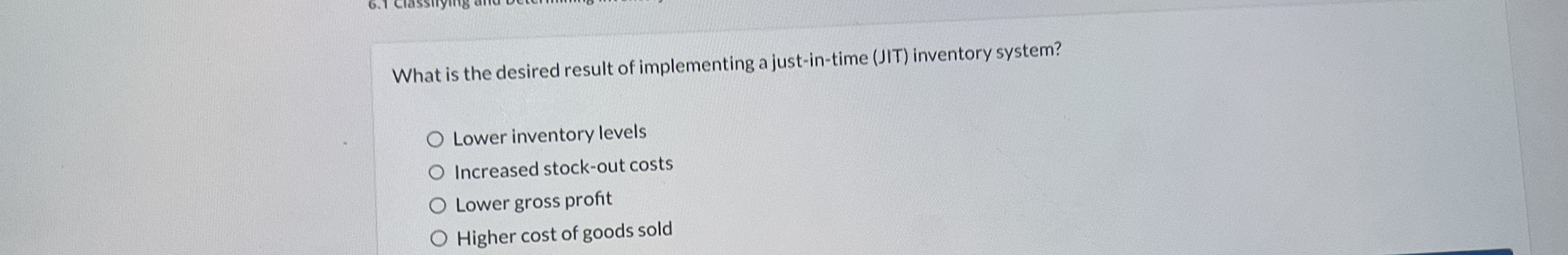 Solved What is the desired result of implementing a | Chegg.com
