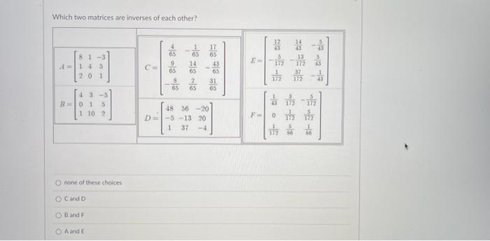 Solved Solve the system of equations using Matrix Algebra | Chegg.com