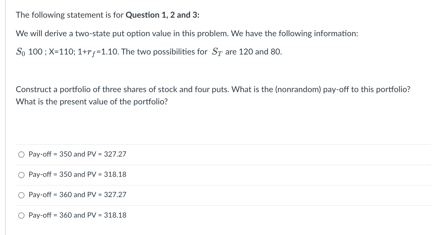 Solved The following statement is for Question 1, 2 ﻿and | Chegg.com