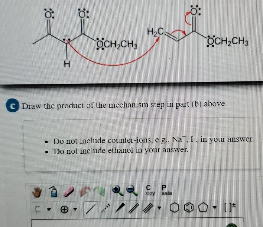 Solved o: ö : Н.С. OCH2CH3 OCH2CH3 H C Draw the product of | Chegg.com