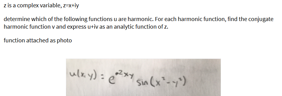 Solved z is a complex variable, Z=x+iy determine which of | Chegg.com