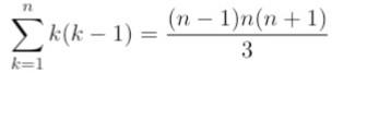 Solved ∑k=1nk(k−1)=3(n−1)n(n+1) | Chegg.com