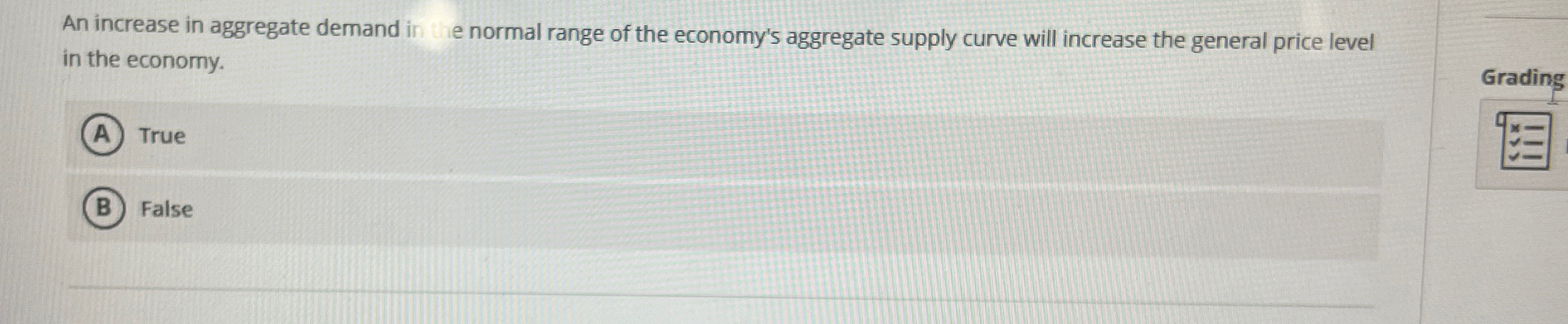 Solved An increase in aggregate demand in the normal range | Chegg.com
