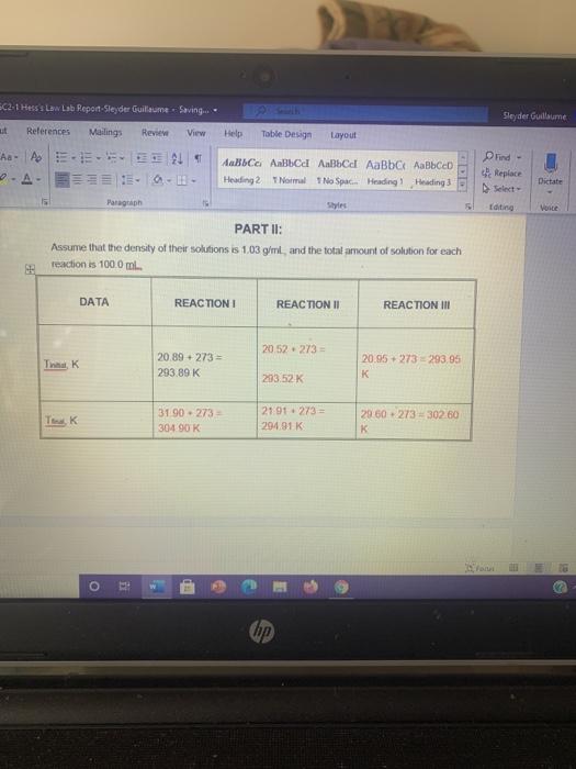 Solved How to i calculate delta h rxn for the 3 reactions | Chegg.com