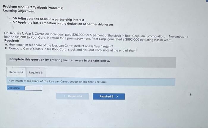 Solved Problem: Module 7 Textbook Problem 6 Learning | Chegg.com