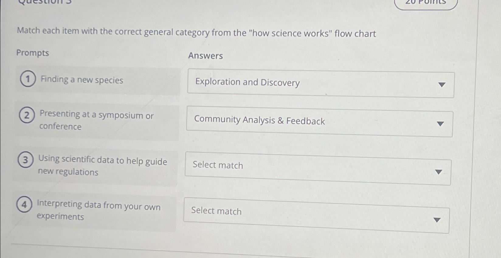 Solved Match each item with the correct general category | Chegg.com