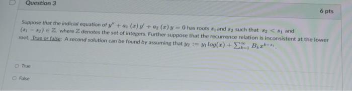 Solved Classify the point x=0 of the equation | Chegg.com