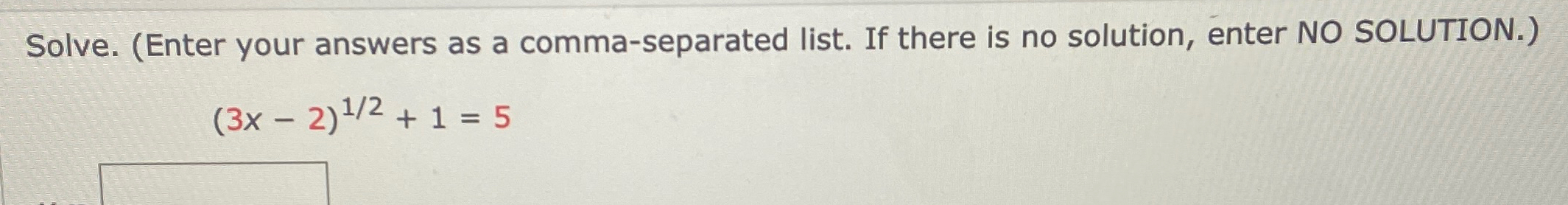 Solved Solve. (Enter your answers as a comma-separated list. | Chegg.com