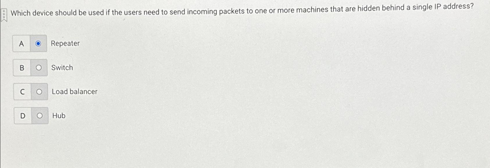 Solved Which device should be used if the users need to send | Chegg.com