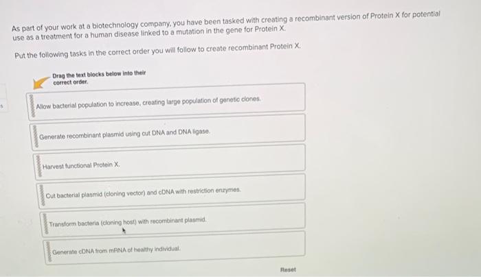 Solved As Part Of Your Work At A Biotechnology Company You 