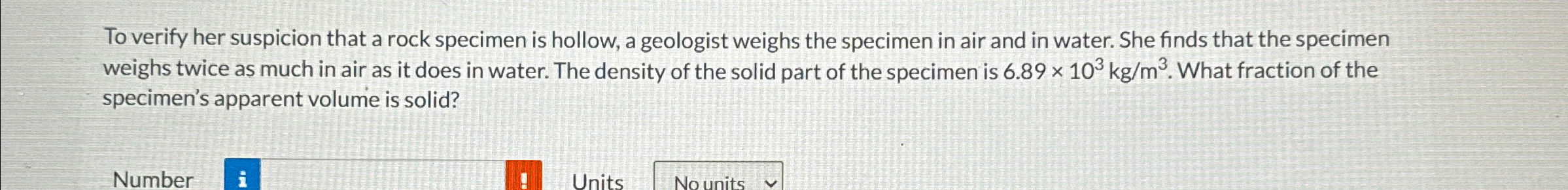 Solved To verify her suspicion that a rock specimen is | Chegg.com
