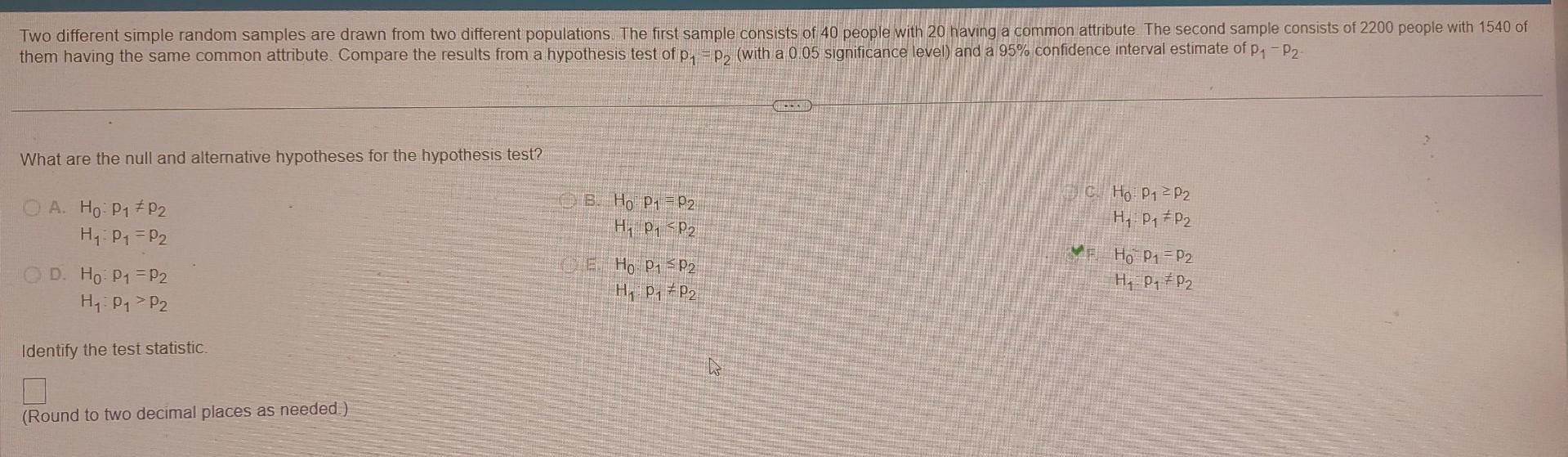 Solved them having the same common attribute. Compare the | Chegg.com