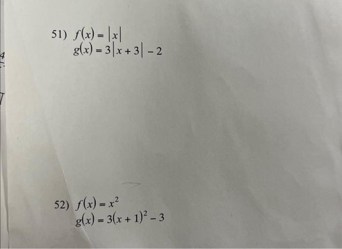 describe the transformations necessary to transform | Chegg.com