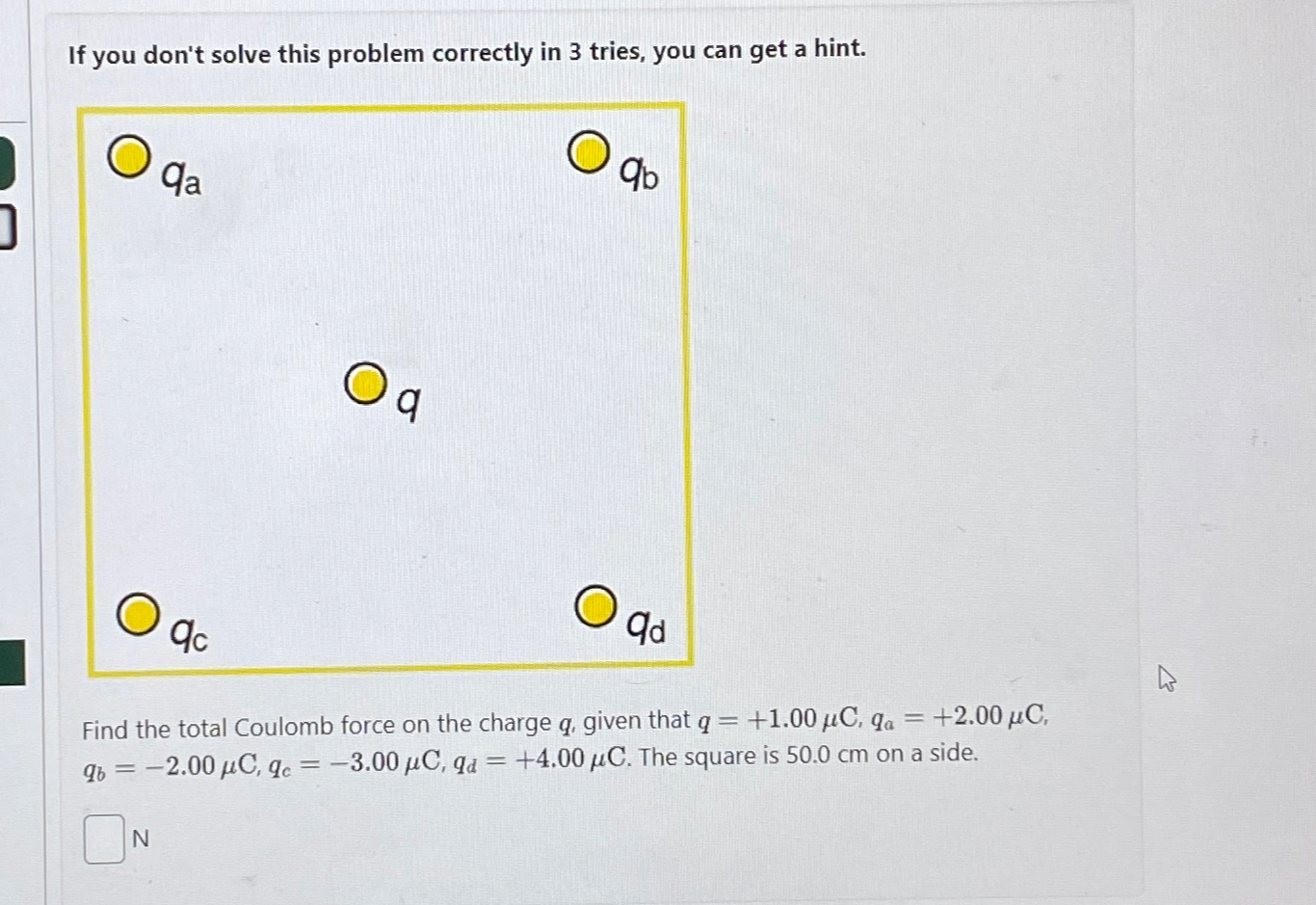 Solved If you don't solve this problem correctly in 3 | Chegg.com