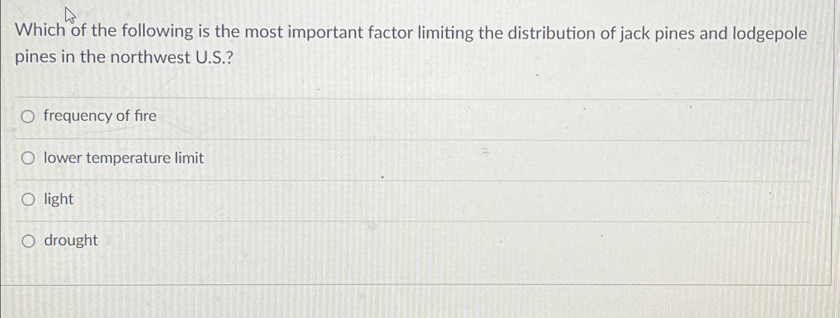 Solved Which of the following is the most important factor | Chegg.com
