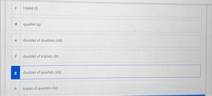 Solved What would the expected coupling (splitting) pattern | Chegg.com