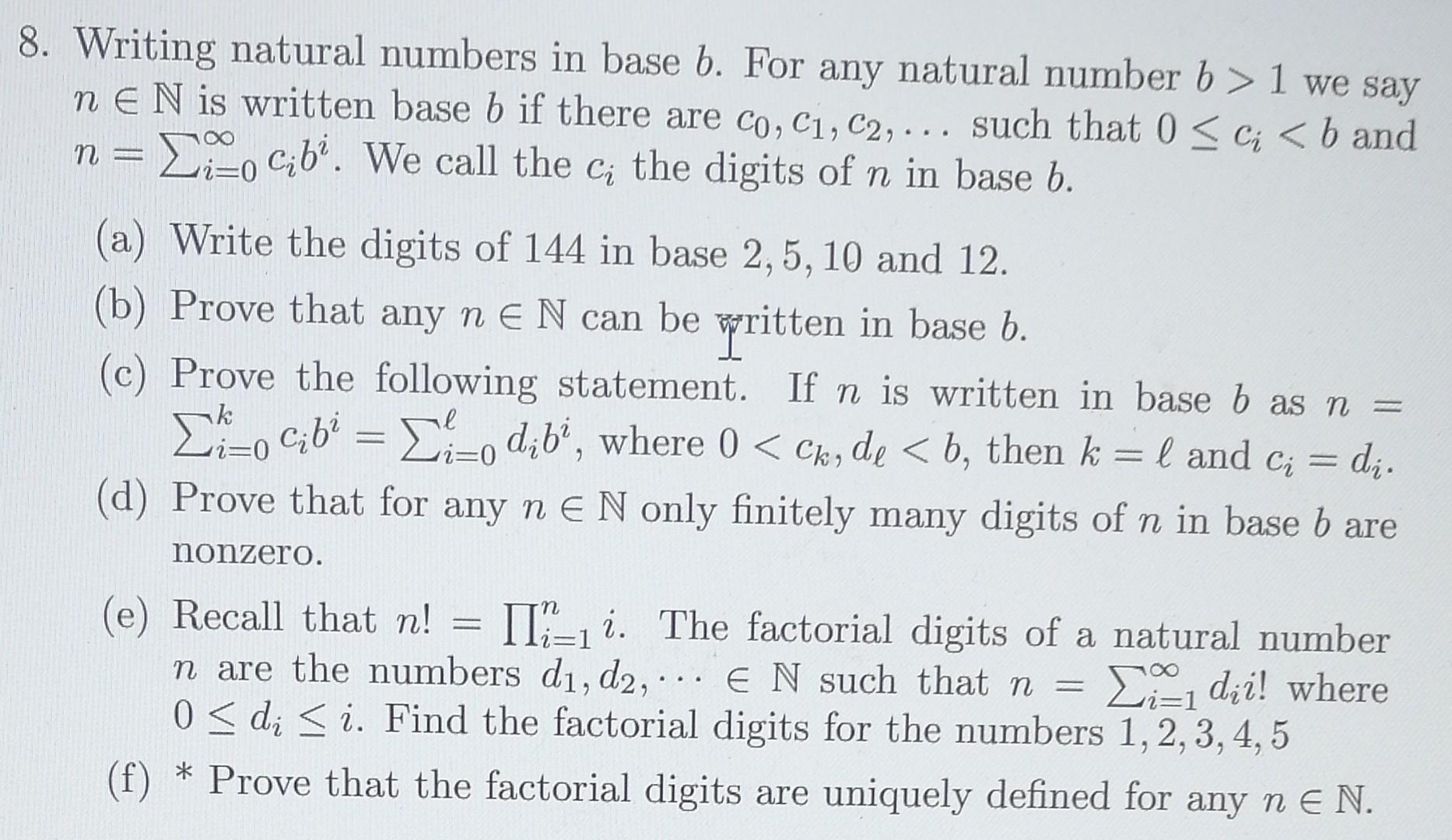 Solved In this exercise we set out to prove by induction | Chegg.com