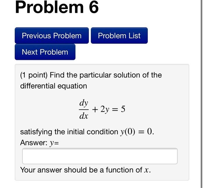 Solved its differntial equation i only need the final answer | Chegg.com