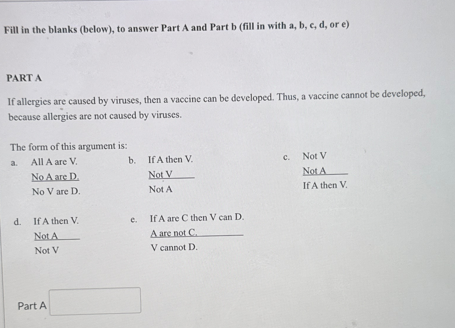 Solved Fill in the blanks (below), ﻿to answer Part A and | Chegg.com