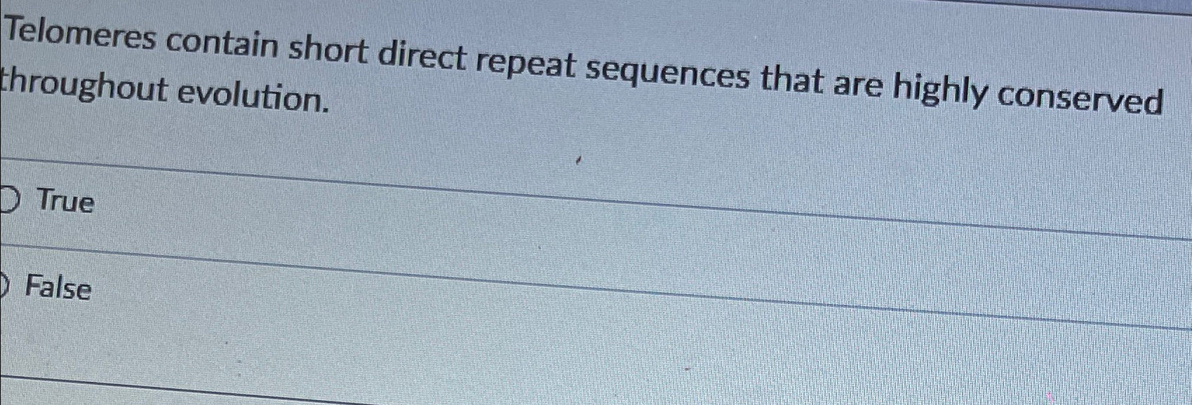 Solved Telomeres contain short direct repeat sequences that | Chegg.com