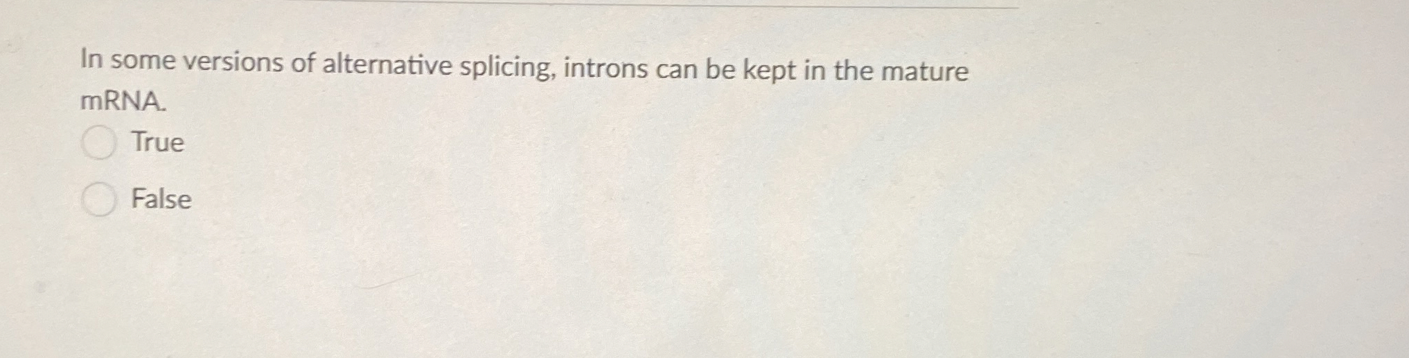 Solved In some versions of alternative splicing, introns can | Chegg.com