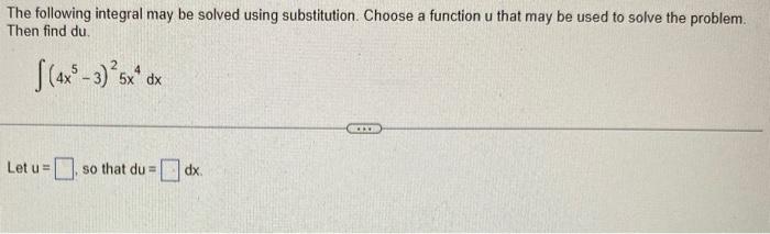 Solved The following integral may be solved using | Chegg.com