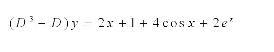 Solved Use inverse operator method to solve (D3 - D) y = 2x | Chegg.com