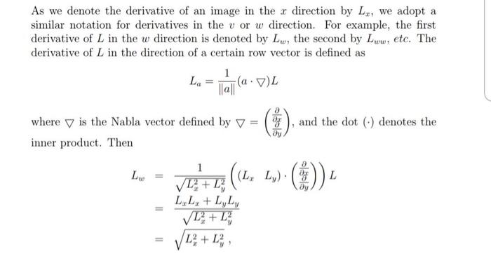 Solved Why did we differentiate for L but Lx and Ly did not | Chegg.com