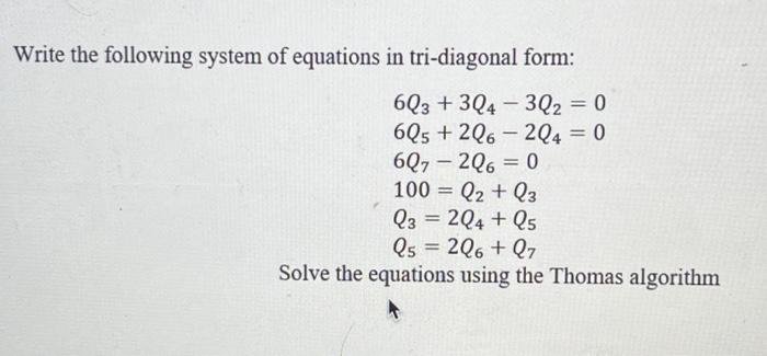 Solved Write the following system of equations in | Chegg.com