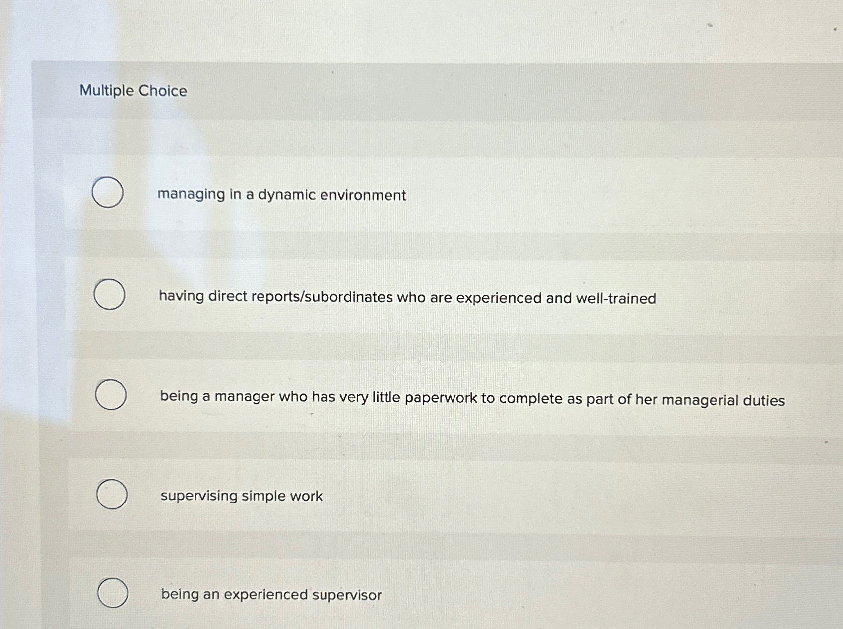 Solved Which of the following will narrow the span of | Chegg.com