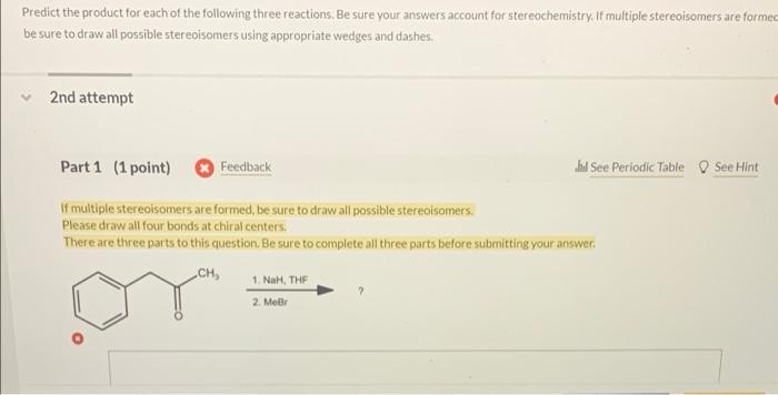 Solved Predict the product for each of the following three | Chegg.com