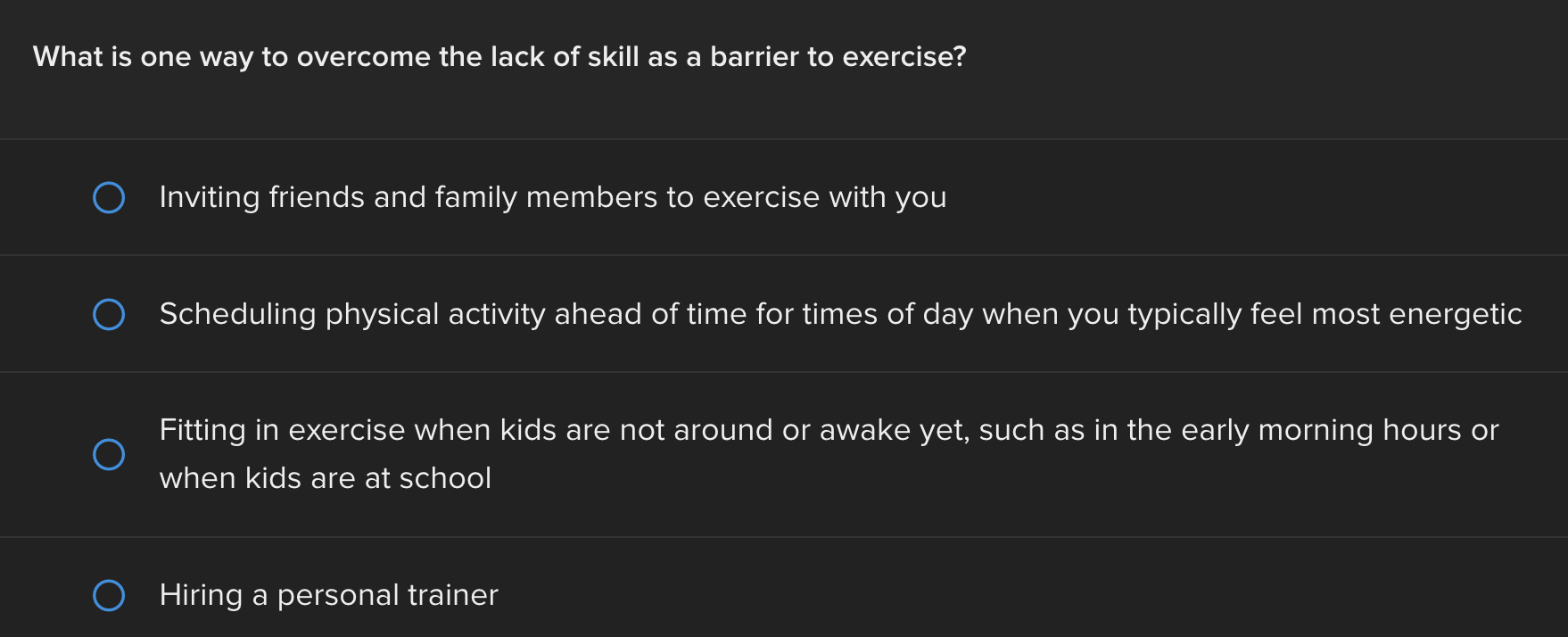 Solved What is one way to overcome the lack of skill as a | Chegg.com