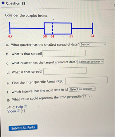 Solved Question 18Consider the boxplot below.a. ﻿What | Chegg.com