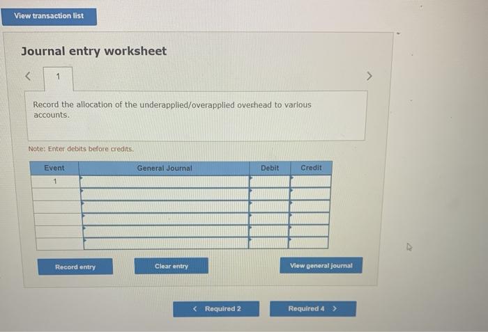 Solved Problem 3-12 (Algo) Predetermined Overhead Rate; | Chegg.com