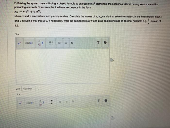 Solved Discrete Linear Dynamic Systems Is A Sequence Of