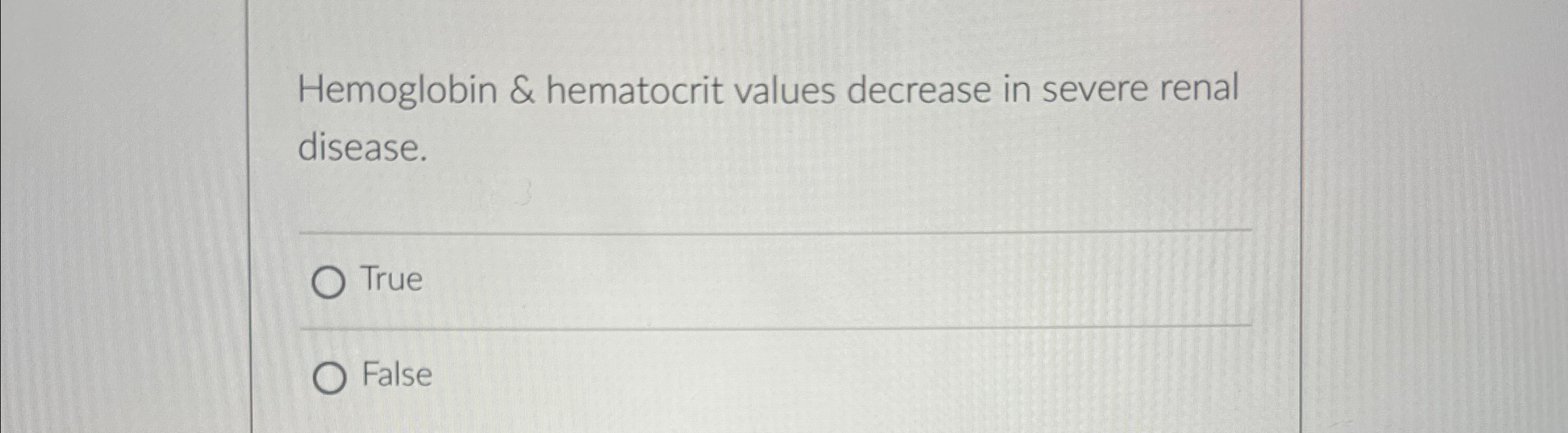 Solved Hemoglobin & hematocrit values decrease in severe | Chegg.com