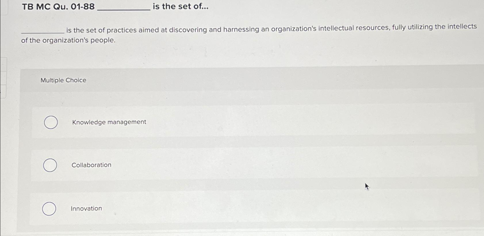 Solved TB MC Qu. 01-88 ﻿is the set of...is the set of | Chegg.com
