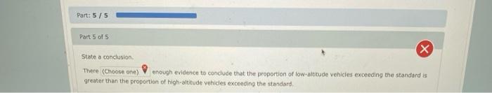 Solved Pollution and altitude: In a random sample of 330 | Chegg.com
