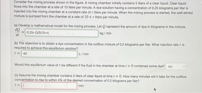 Solved a Consider the mixing process shown in the figure. A | Chegg.com
