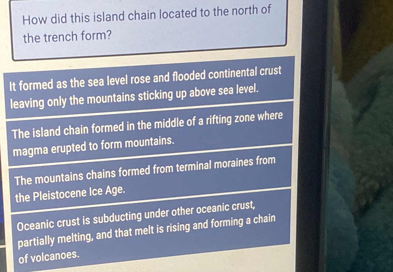 Solved How did this island chain located to the north of the | Chegg.com