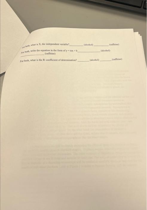 Solved Experimental data: Now create two figures using your | Chegg.com