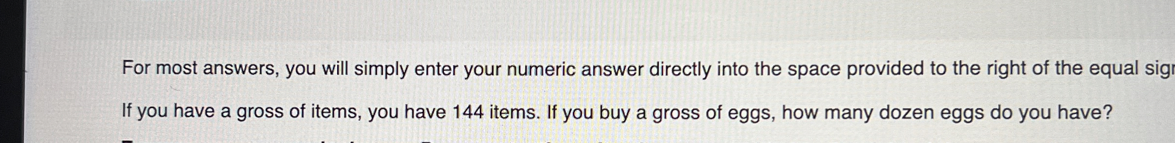 Solved For most answers, you will simply enter your numeric | Chegg.com