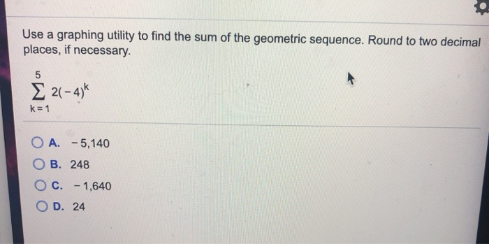 Solved Use a graphing utility to find the sum of the | Chegg.com