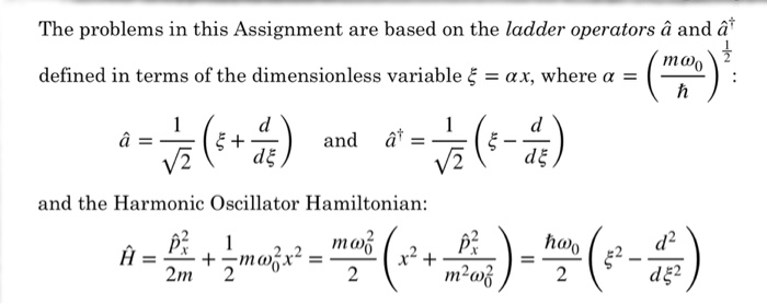 Solved 3) Let n) be an eigenfunction of the Harmonic | Chegg.com