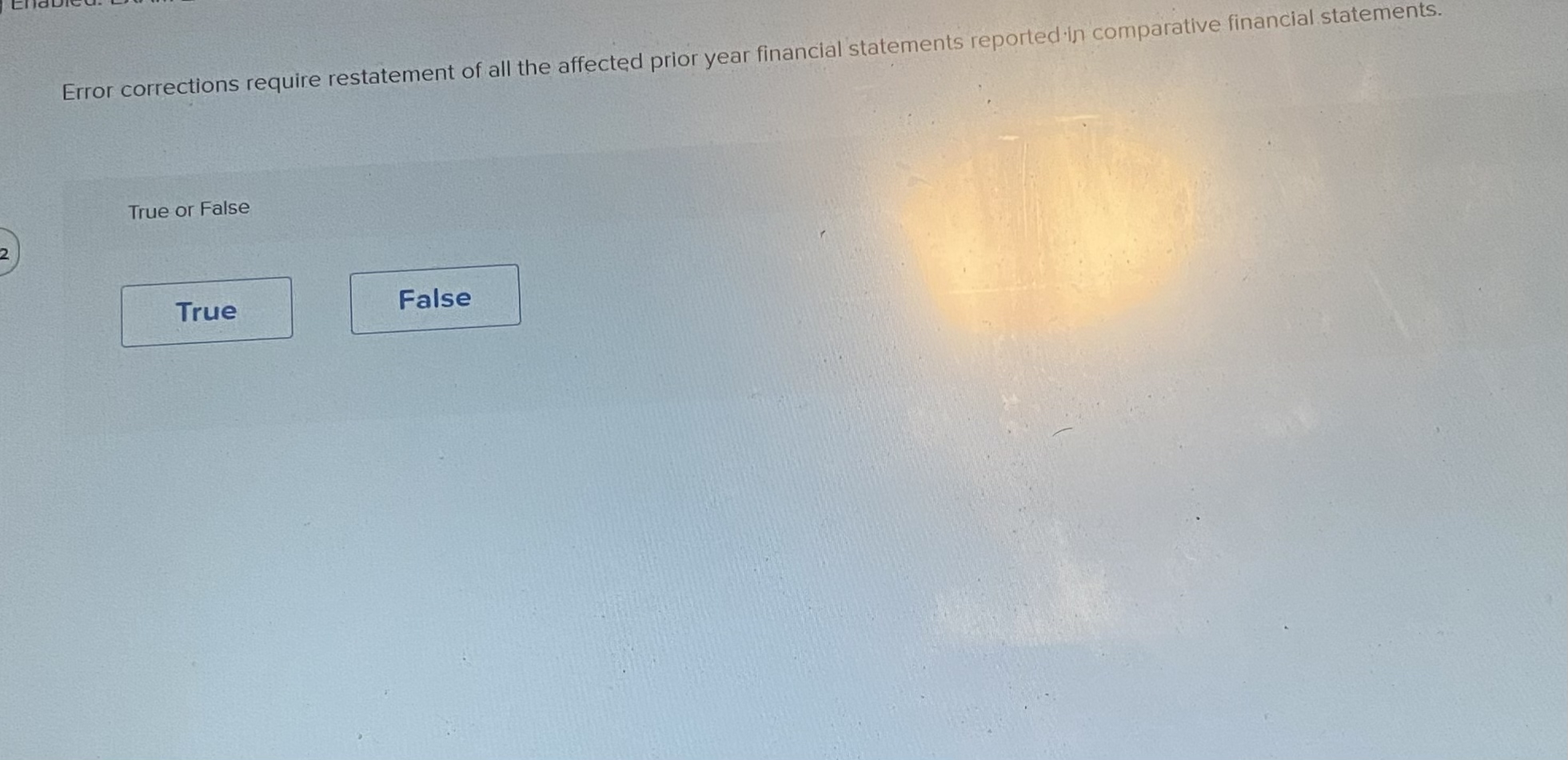 Solved Error corrections require restatement of all the | Chegg.com