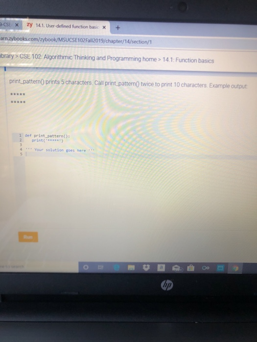 Solved -CSE X Z Y 14.1. User-defined function basic x + | Chegg.com